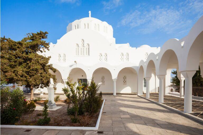 Explore the Famous Blue-Domed Churches in Santorini | Kamari Tours